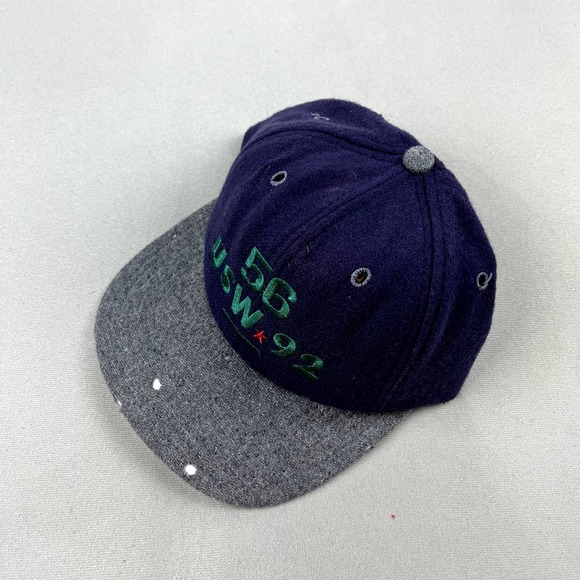 GAP | Accessories | Vintage Gap Hat Cap Snapback Navy Blue Gray Usw 92 ...